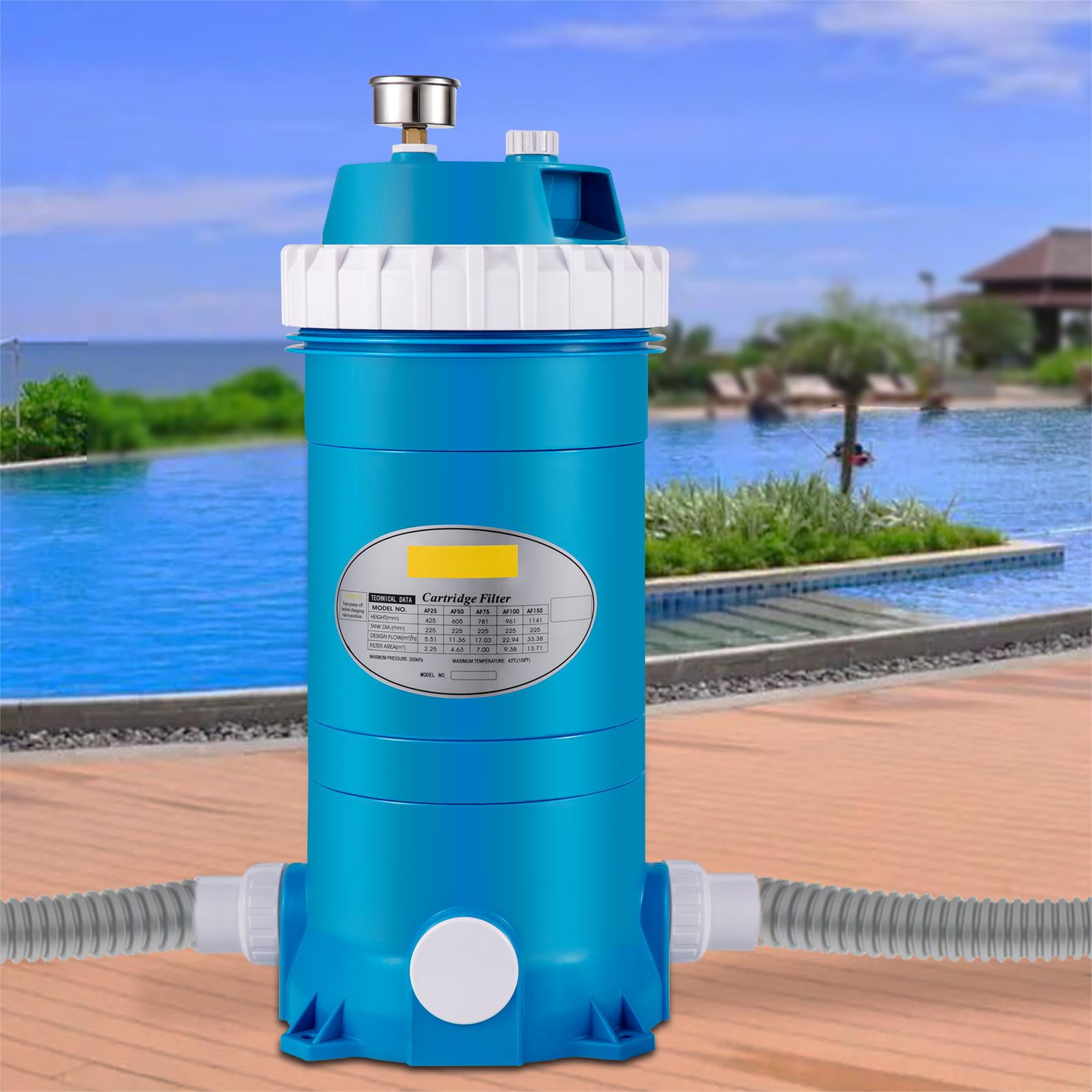 BENTISM Pool Cartridge Filter In/Above Ground Swimming Pool Filter ...