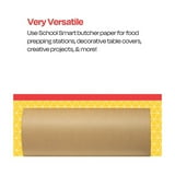 School Smart Butcher Kraft Paper Roll, 50 lbs, 48 Inches x 1000 Feet ...
