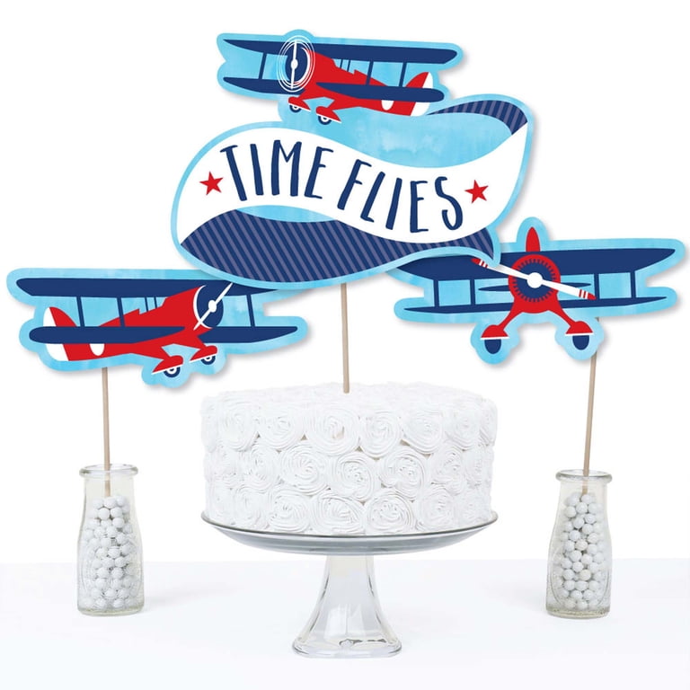 For Baby Shower Airplane Centerpieces Big Dot Of Happiness Taking