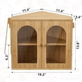 Corner Bread Box for Kitchen Countertop, 2 Tier Bamboo Bread Storage ...