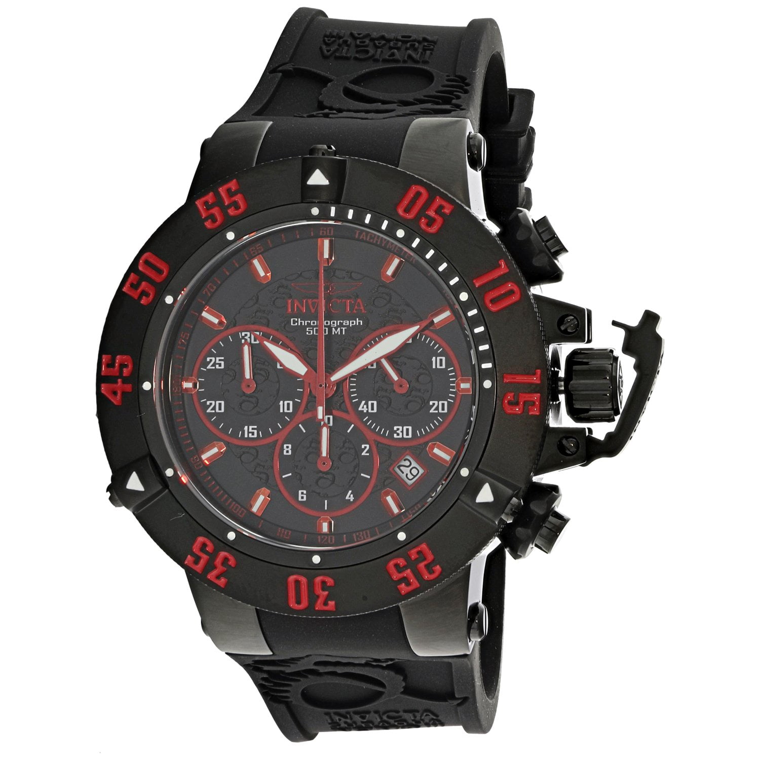 Invicta Men's Subaqua 22924 Black Rubber Quartz Fashion Watch - Walmart.com