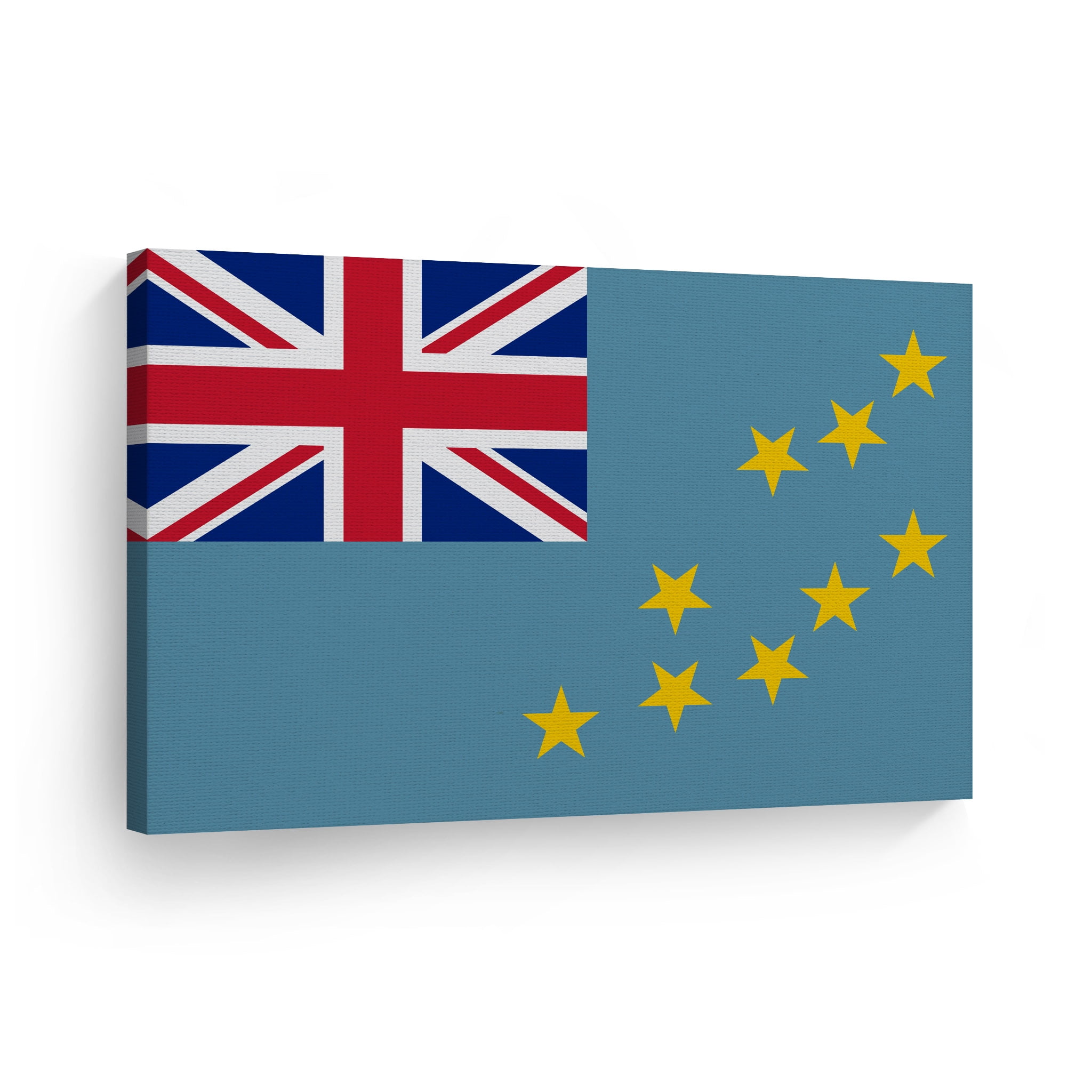 Smile Art Design Tuvalu Flag Canvas Wall Art Print Country Flags Office ...