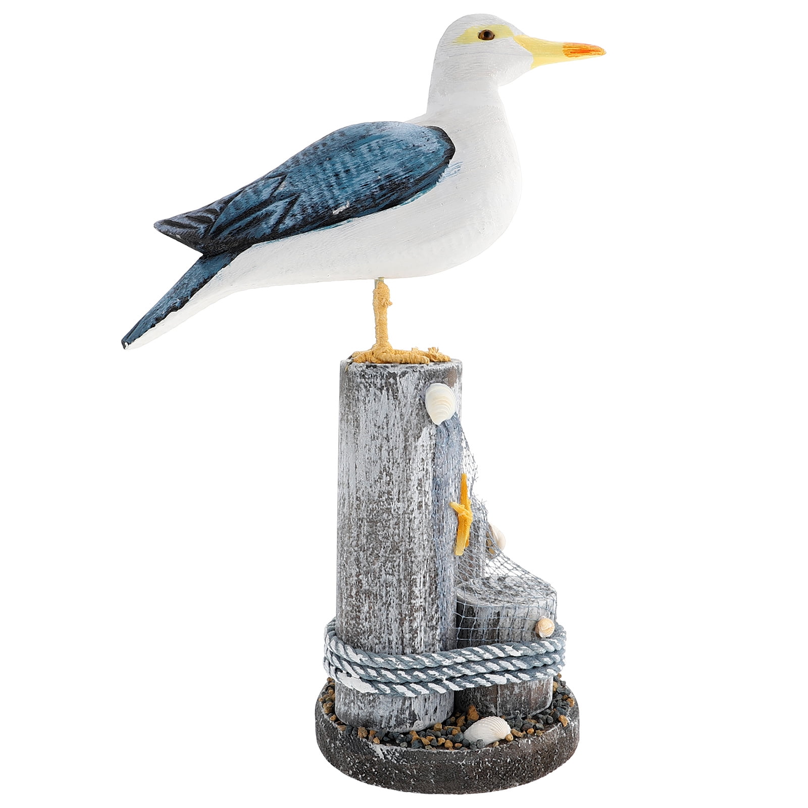 Bird Nautical Statue Seagull Beach Seabird Figurines Figurine Sculpture ...
