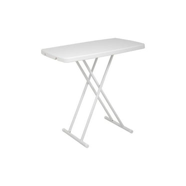 20" x 48" Adjustable Height PVC Top Table, Black - Walmart.com