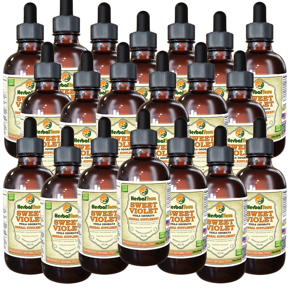 Sweet Violet (Viola Odorata) Tincture, Organic Dried Leaves Liquid ...