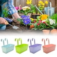 Retro Rectangle Plant Container Desktop Ornament Planter Plant Pots Box ...