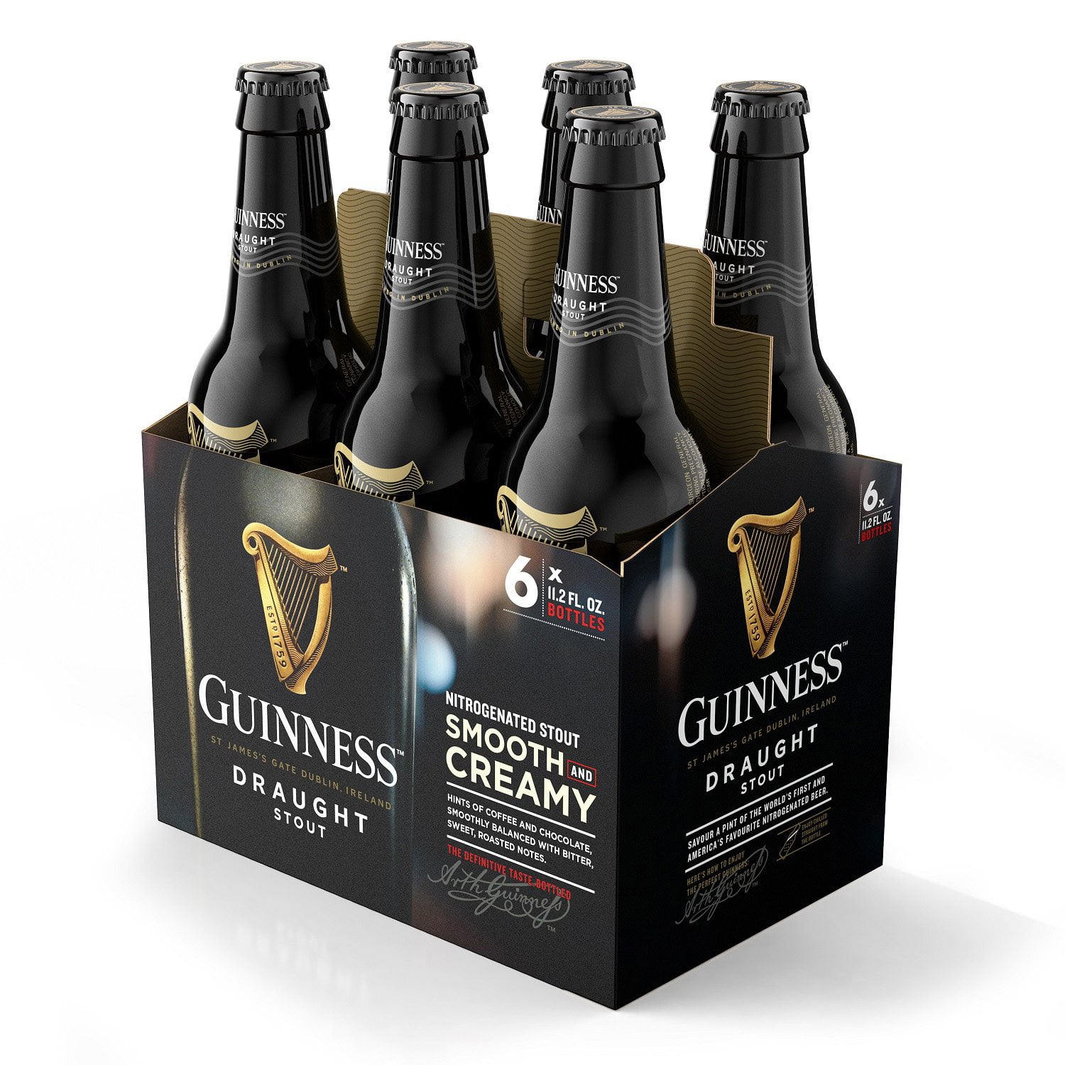 Guinness Draught Import Ale Beer, 11.2 fl. oz. bottle, 6 pk. - Samsclub.com