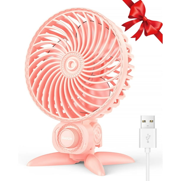 Ventilador de escritorio AOlin USB pequeño con velocidad variable CVT ...