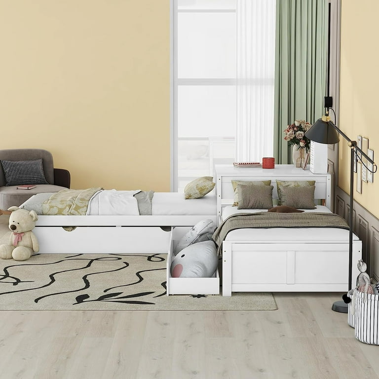 Walmart L Shaped Corner Beds L Shaped Twin Beds Trundle