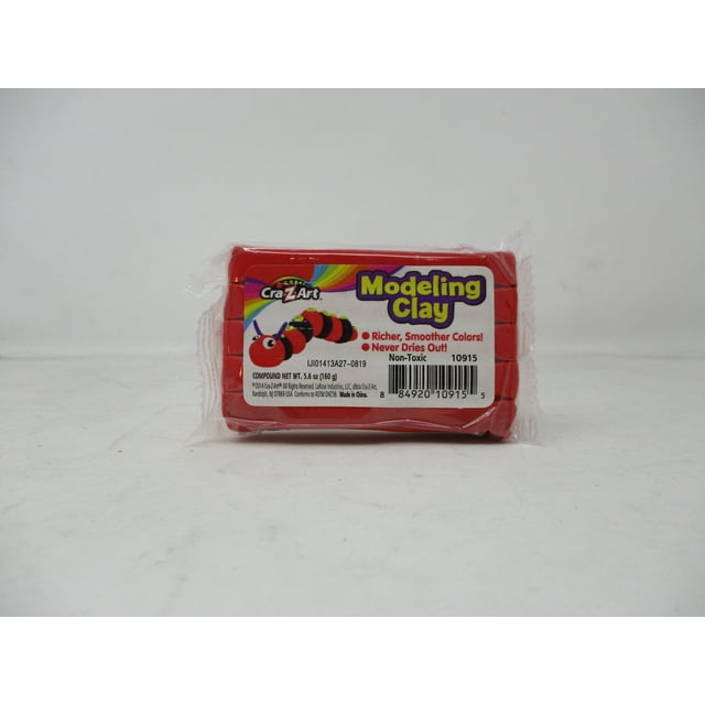 Cra-Z-Art Modeling Clay 5.6 oz, Red - Walmart.com