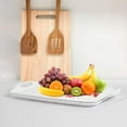 "TP Large Rectangle Melamine Serving Tray Set with Handles, Dishwasher ...