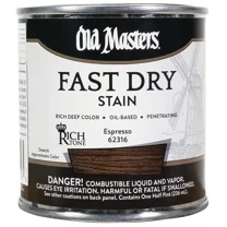 Old Masters 62316 0.5 Pint Espresso Rich Tone Fast Dry Stain - Walmart.com