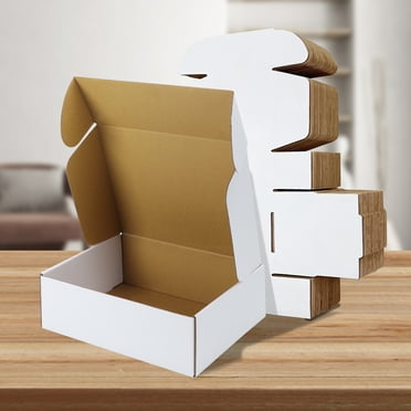 UCANPACK White Shipping Boxes Medium 9 x 6 x 4" - 25 Pack Corrugated ...