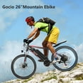Gocio 500W Electric Bike 26\ Electric Bicycle for Adults Peak 750W Cruise Control System Ebike ...