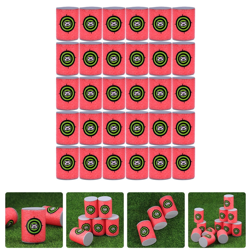 Buy 30PCS Foam Target Cans EVA Foam Dart Boards Target Game Accessories ...