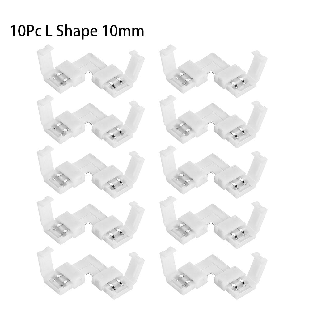 1/5/10Pcs Free Welding Clip-on Coupler Solderless Corner PCB LED Strip ...