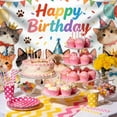 7x5ft Happy Birthday Backdrop Paw Kitten Birthday Background Cat ...