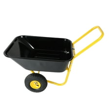 6 cu ft. Black Steel Wheelbarrow - Walmart.com