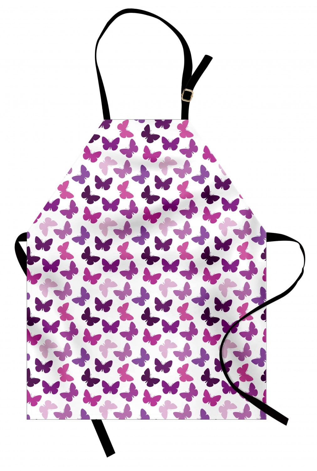 Butterfly Apron Abstract Retro Butterfly Silhouettes Floral Springtime ...