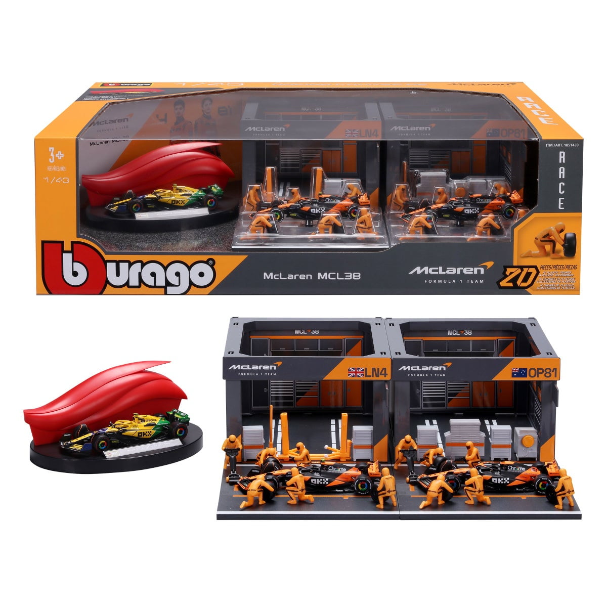 Click here for 1:43 Mclaren Formula Racing Paddock 1:43 prices