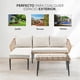 Sala L Esquinera Jardín Mimbre Ratán Sillón + Mesa Exterior | Bodega ...