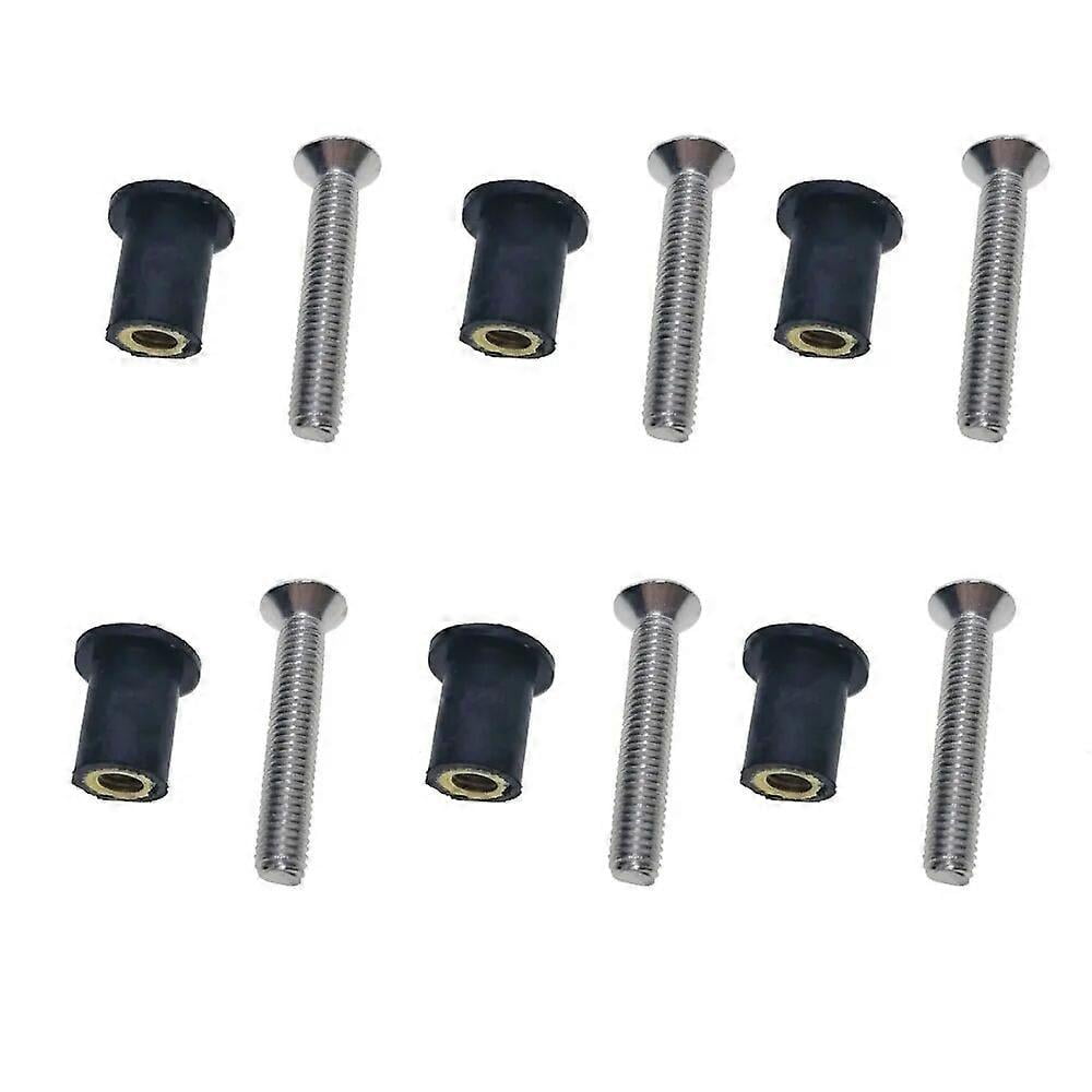 Marine Boat M5 Rubber Well Nut Kit Stainless Steel Screw Fixing Nuts ...