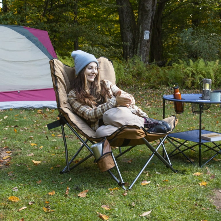 Camp Go XXL Ultra Padded Camp Seat Waxed Tan Canvas
