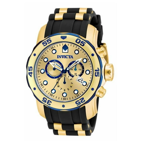 Invicta Men's Pro Diver 17887 Black Rubber Swiss Parts Chronograph ...