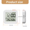 Easy To Read Operated Alarm Clock Desk Clock with Temperature and ...
