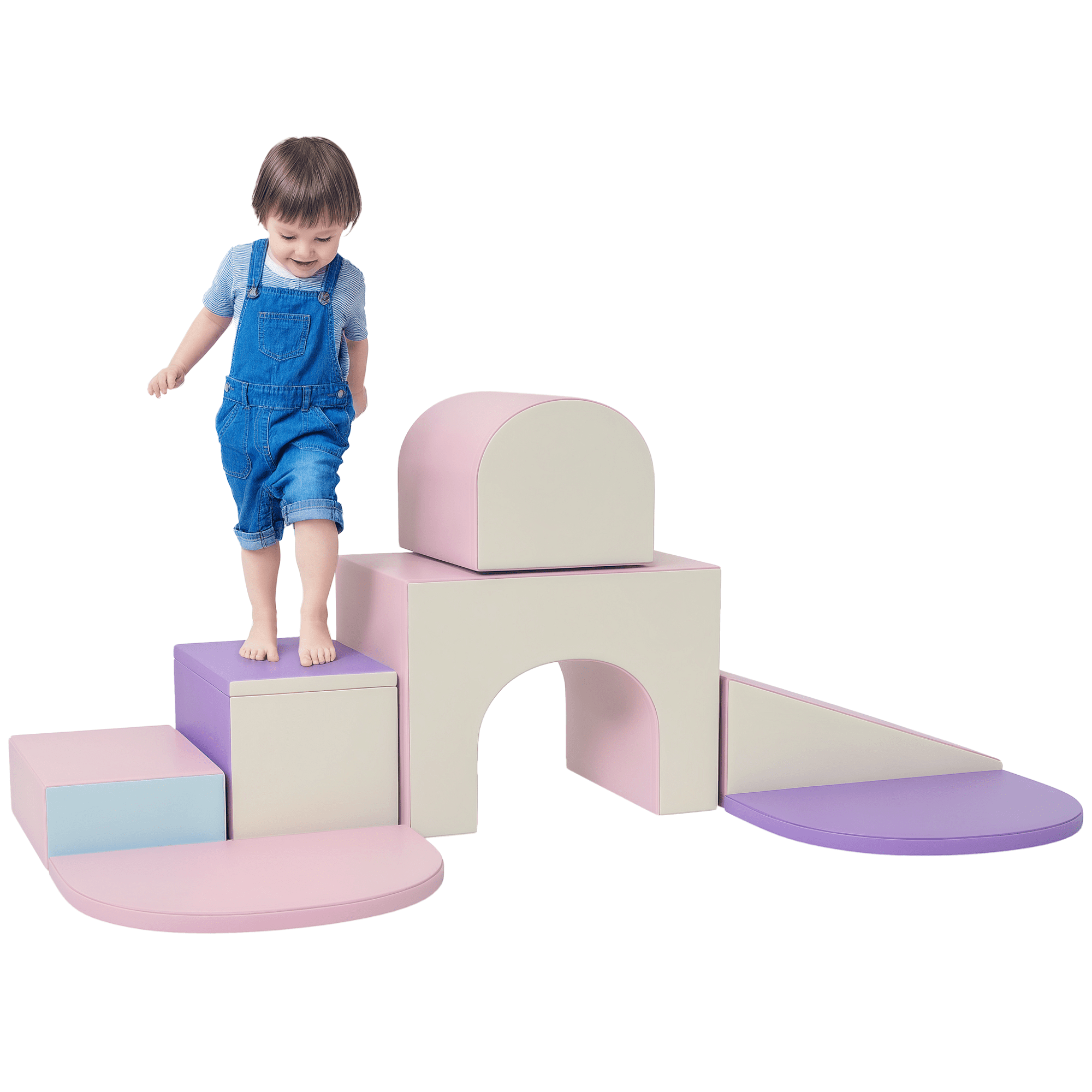 Click here for Qaba 7-Piece Soft Play Stairs And Ramp  Foam Play... prices