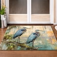 Blue Heron Printed Floor Mat, Non-Slip Rubber Backing, Durable Stain ...