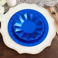 Efavormart 25 Pack | 9" Geometric Metallic Royal Blue Foil Dinner Paper ...