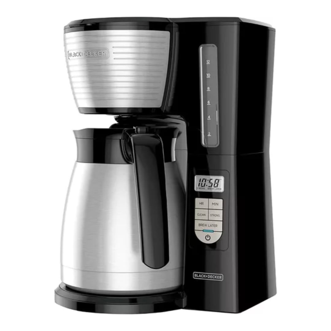 Cafetera Jarra Térmica 12 Tazas BLACK+DECKER CM2045B-1 | Bodega Aurrera en línea