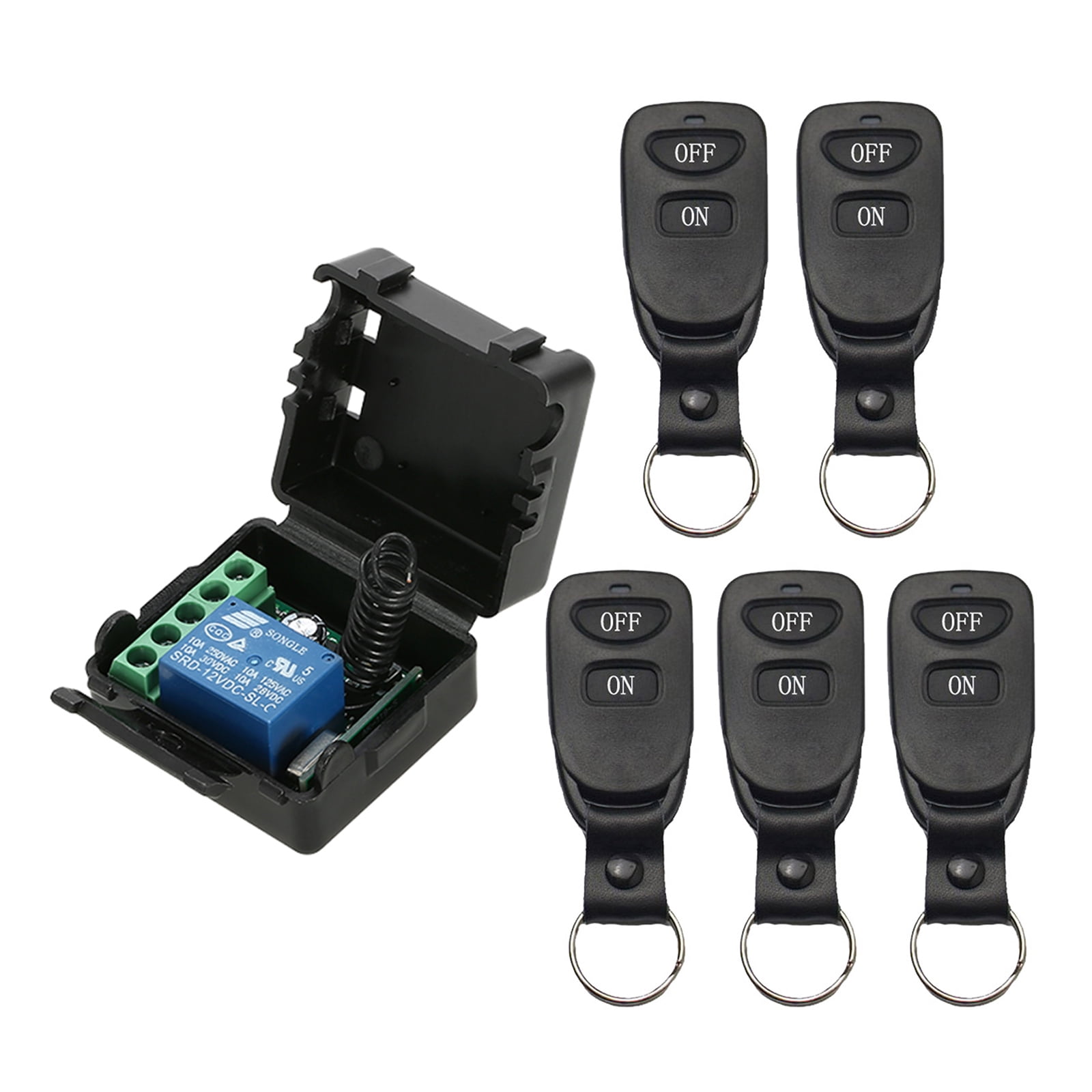 Smart Home 433Mhz DC 12V 1CH Relé de interruptor remoto inalámbrico ...