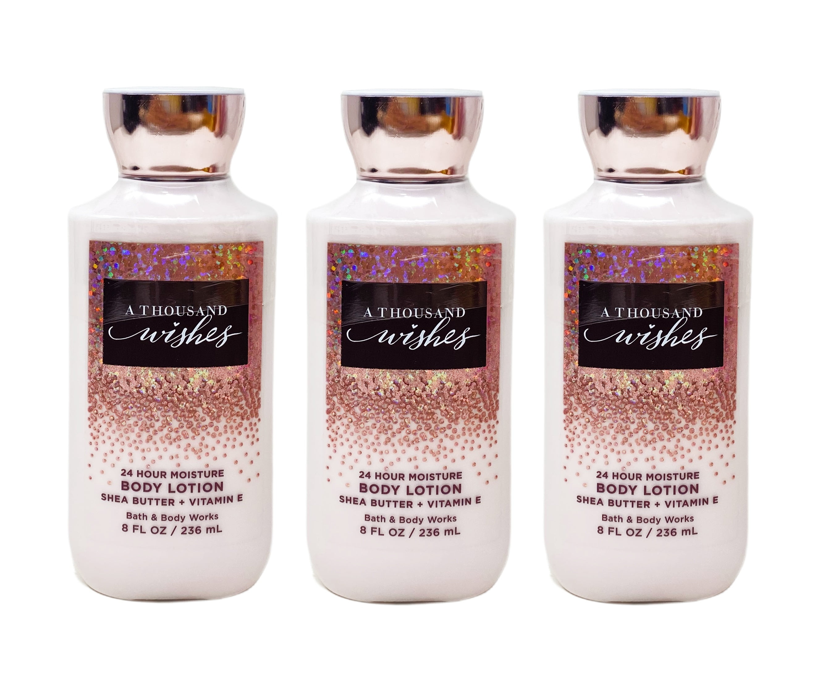Bath and Body Works A Thousand Wishes 3 Pack 24 Hour Moisture Body ...