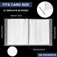 Clear Sticker Organizer Binder Storage Book for Sticker Storage with 26 ...