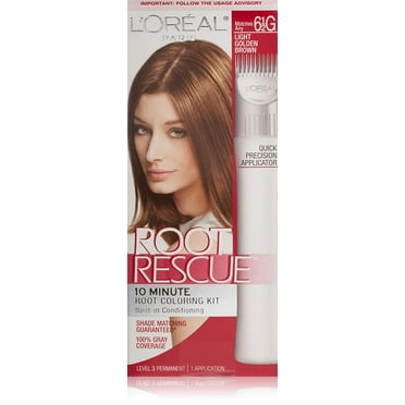 L'Oreal Root Rescue 10 Minute Root Coloring Kit, 6 Light Brown 1 ea ...