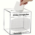 Clear Acrylic 365 Day Saving Challenge Coin Banks for Financial Goals ...