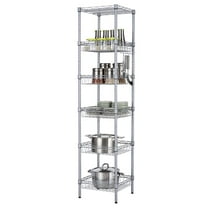 UBesGoo 6-Shelf Narrow Small Wire Shelving Unit, Heavy Duty Adjustable ...