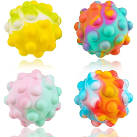 Pop Ball Fidget Toy, Push It Bubble Sensory Poppers Figets Figitsss ...