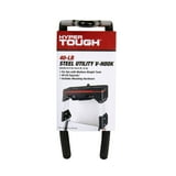 Hyper Tough Screw Mounted Steel Utility V-Hook Hanger, Black Powder ...