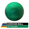 THERABAND 65 CM Green Exercise Ball for Core Stability and Muscle ...