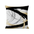 Black White And Gold Abstract Patterned Covers Bohemian Style Home ...