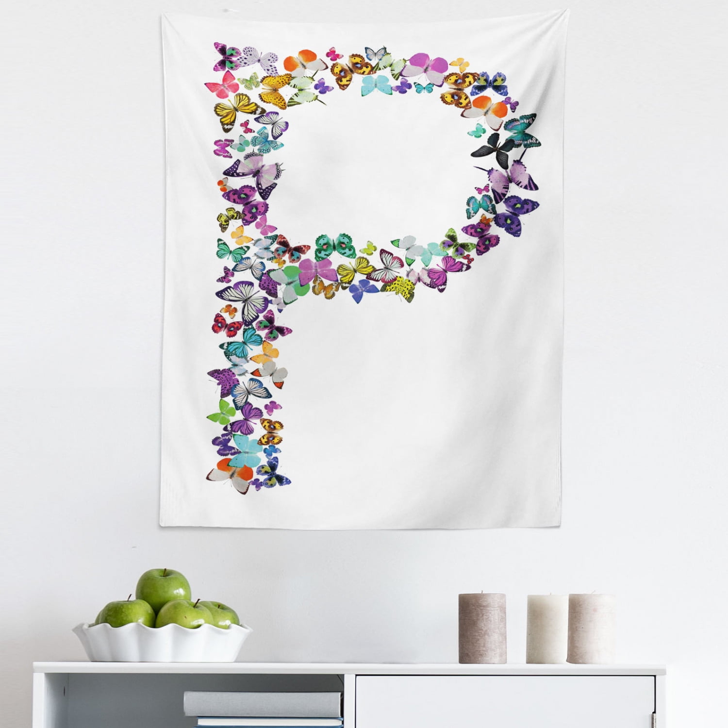 Letter P Tapestry, Interpretation of Animal World in the Shape ...