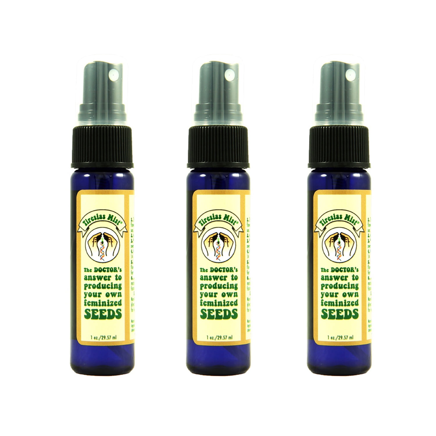 3 Pack Tiresias Mist Feminized Seed Spray | 1oz 1 Ounce Spray Bottle ...