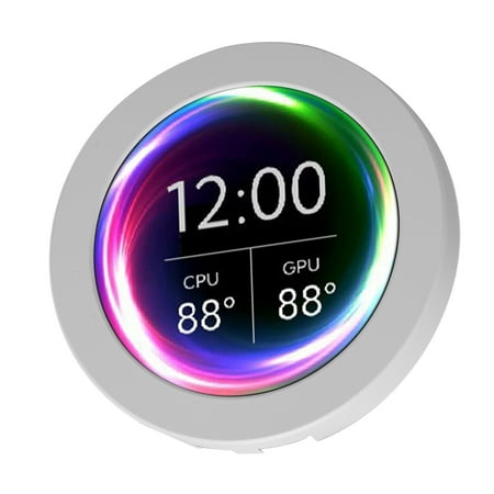 Computer Temp Monitor, PC CPU Data Monitor 2.8 Inch Round LCD For Water ...