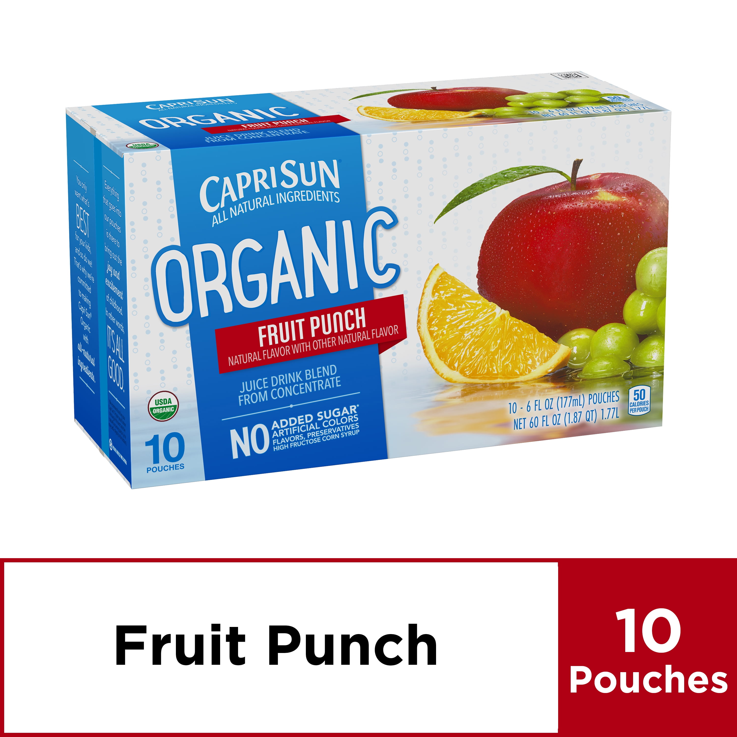 Capri Sun Organic naturally flavored Fruit Punch Juice Drink Blend from ...
