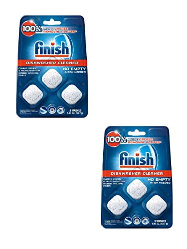 Finish in-Wash Dishwasher Cleaner: Clean Hidden Grease Grime 3ct (Pack ...