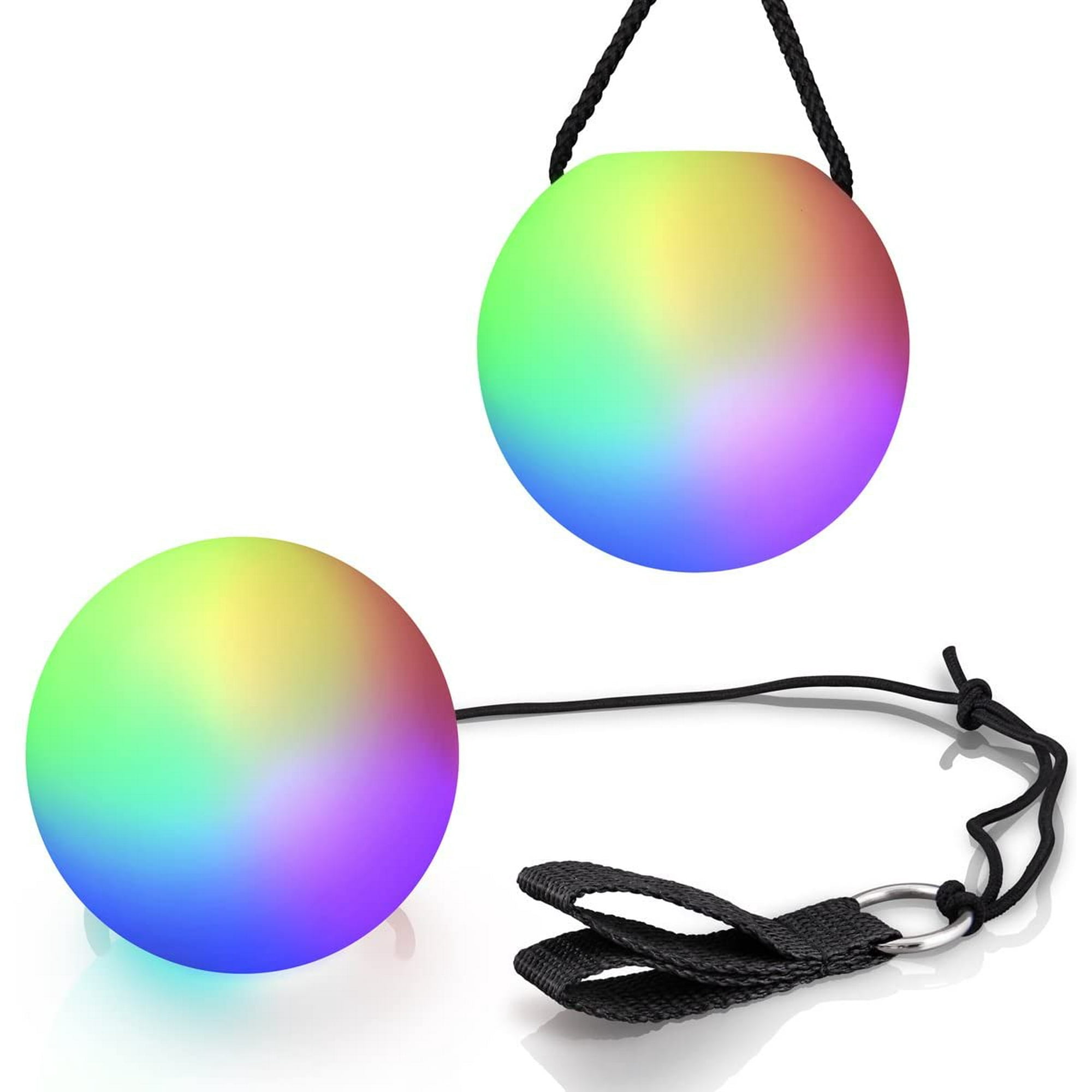 Click here for Tfixol Led Poi Ball Swirling Light Rave Toy (Set O... prices