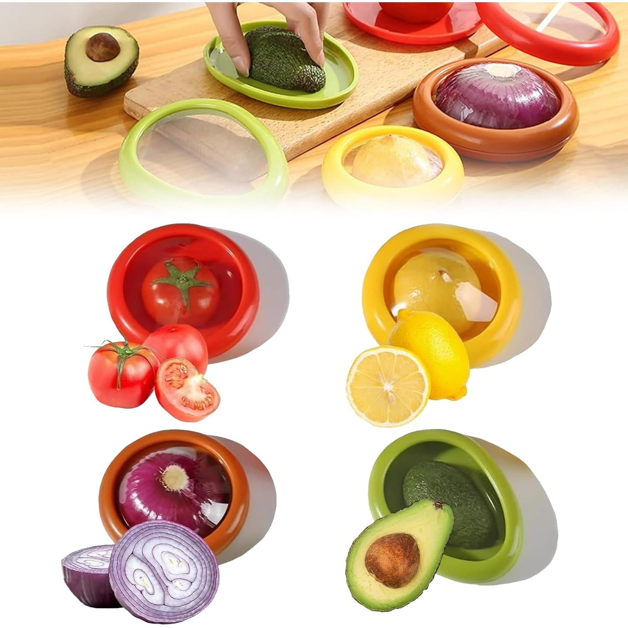 Click here for Zhudi3 Silicone Fruit Storage  4 Pieces Silicone F... prices